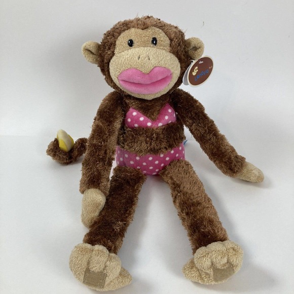 Lenovia | Toys | Lenovia Plush Monkey Stuffed Animal Brown Very Soft ...